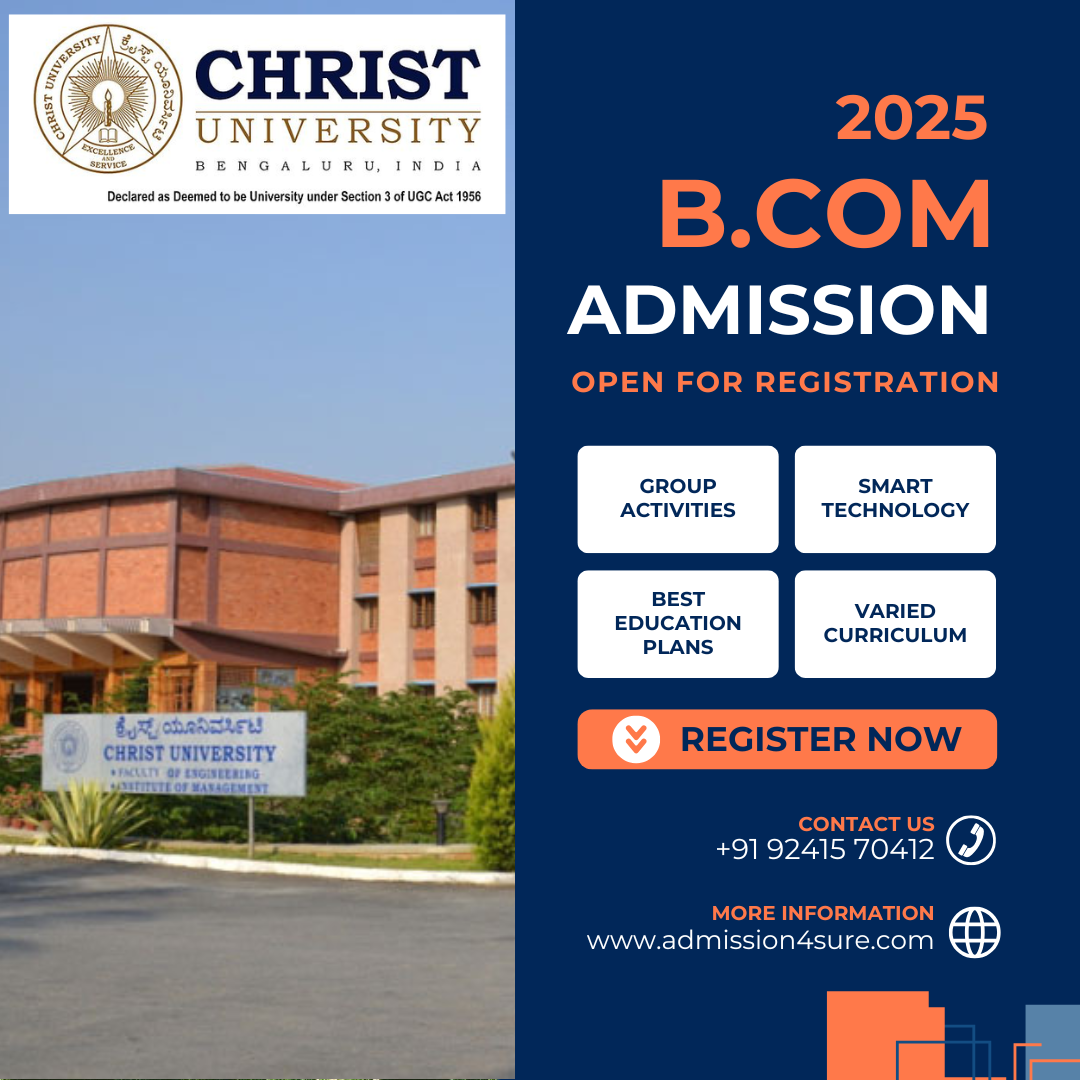 direct admission in Christ University for B.Com 2025 - Admission4sure