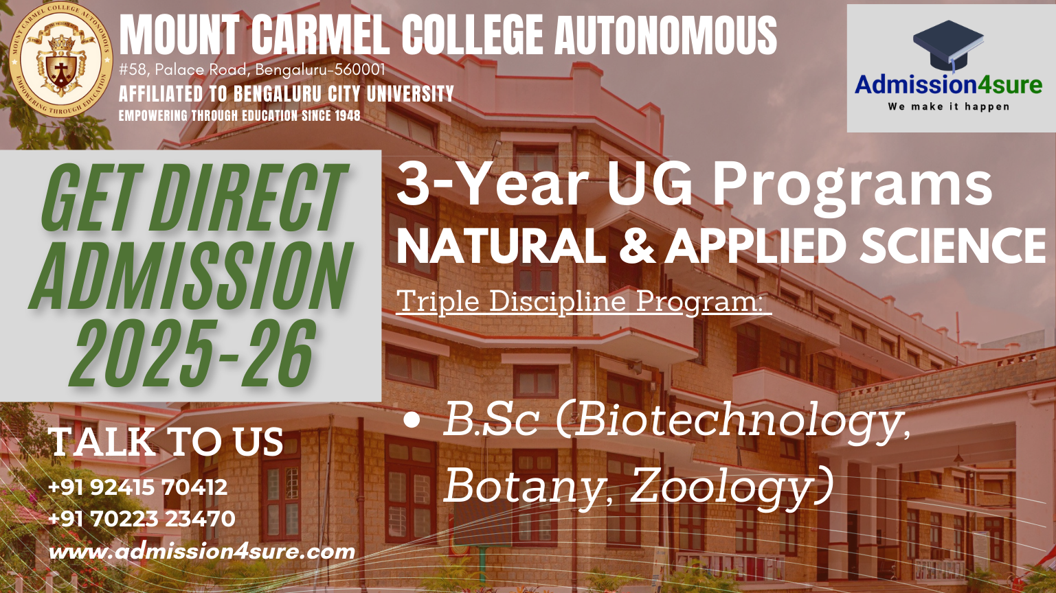 Direct admission in Jain University Bangalore"Bachelor of Technology (Lateral Entry) 2025 ...