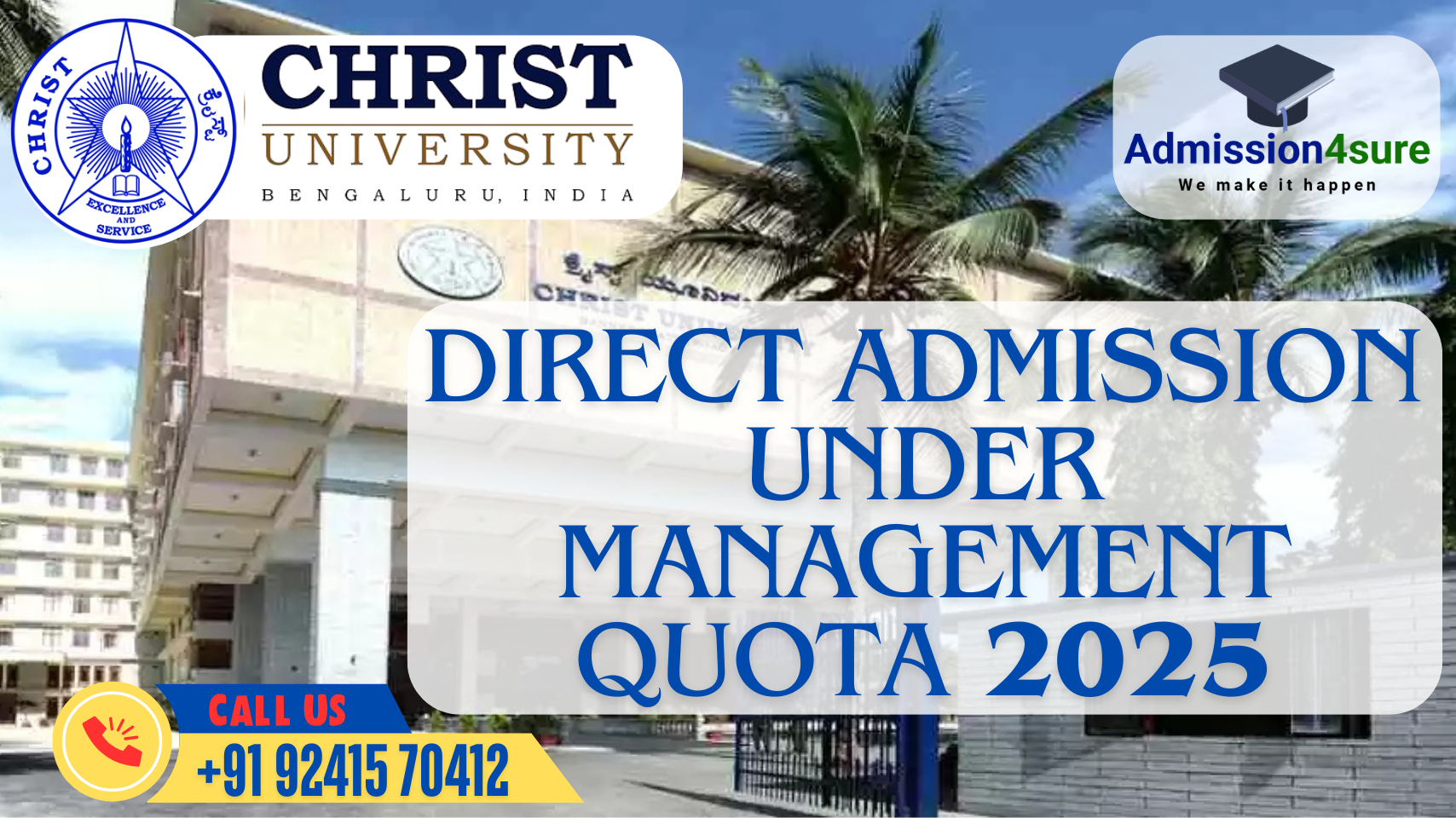 CHRIST UNIVERSITY: A Complete Direct Admission Guide 2025-26 , Courses ...